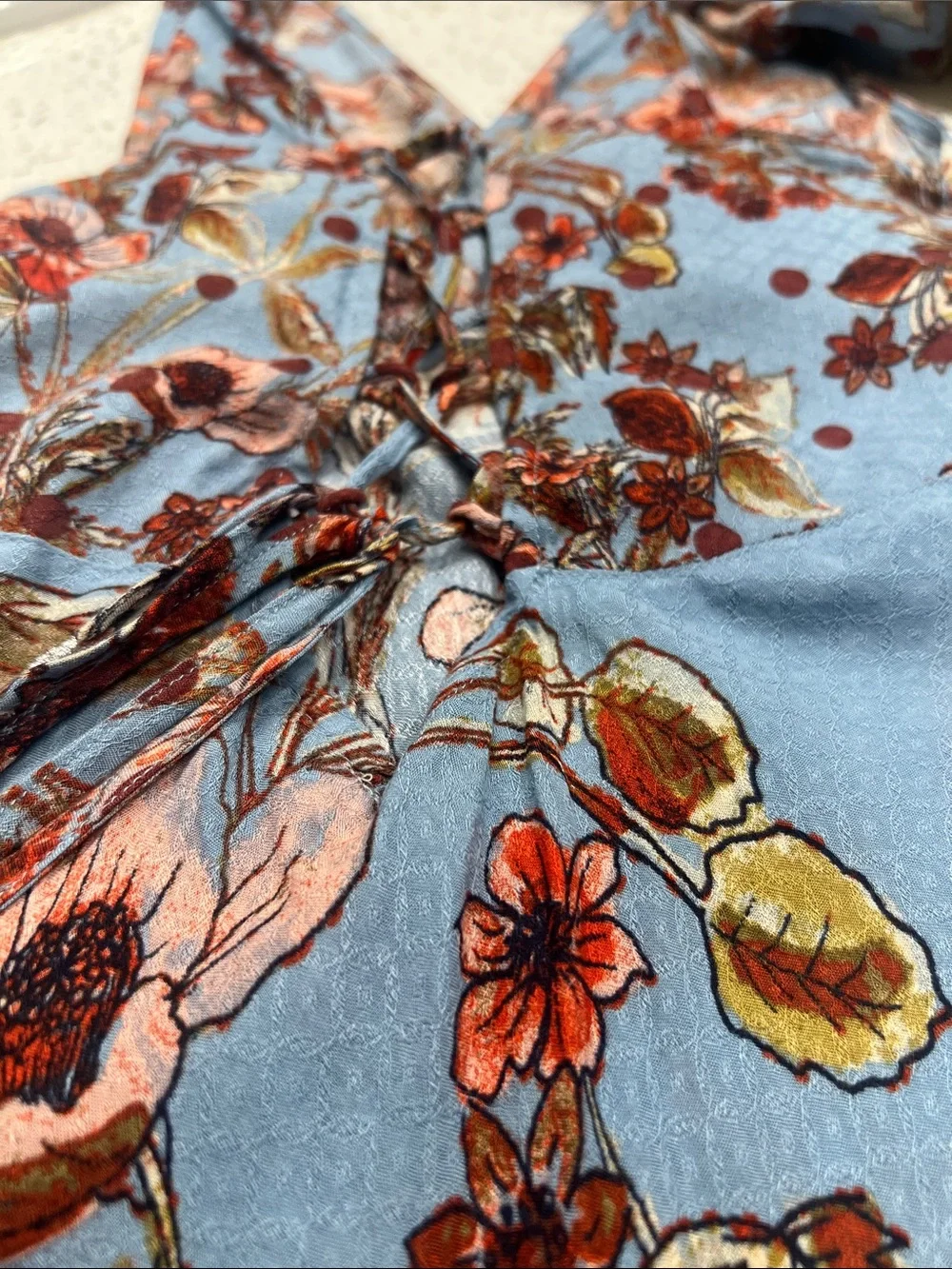 Free People | Dresses | Free People Light Blue Floral Maxi Dress | Poshmark